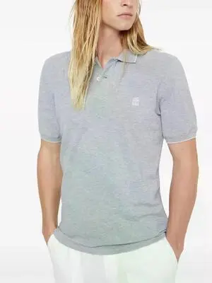 Brunello Cucinelli Logo-embroidered Polo Shirt