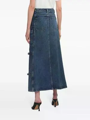 3.1 Phillip Lim Denim Cargo Midi Skirt