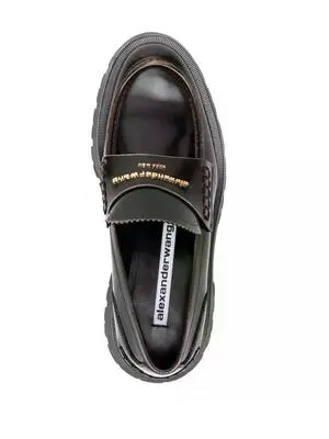 Alexander Wang Carter 45mm Mid-heel Leather Loafers