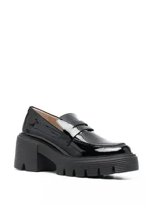 STUART WEITZMAN Soho Patent-leather Loafers