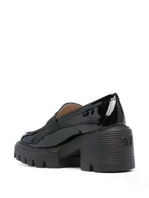 STUART WEITZMAN Soho Patent-leather Loafers