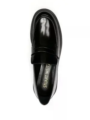 STUART WEITZMAN Palmer Bold Leather Loafers