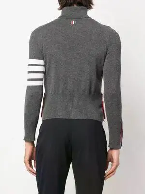Thom Browne 4-bar Stripe Cashmere Turtleneck