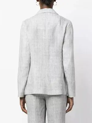 Kiton Plaid Linen Blazer