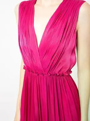 Costarellos V-neck Flared Minidress