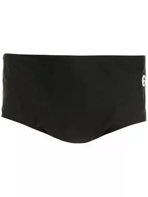AMIR SLAMA Logo-patch Swimming Shorts - Black
