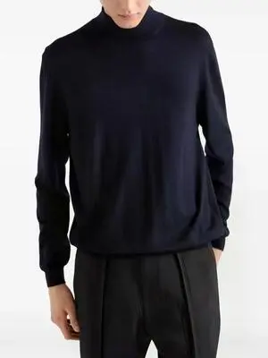 Prada Roll-neck Sweater - Blue