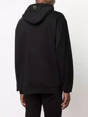 Philipp Plein Logo-print Pullover Hoodie - Black