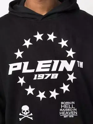 Philipp Plein Logo-print Pullover Hoodie - Black