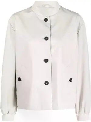 SAVE THE DUCK Logo-print Bomber Jacket - Neutrals