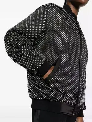 P.a.r.o.s.h Crystal-embellished Press-stud Bomber Jacket