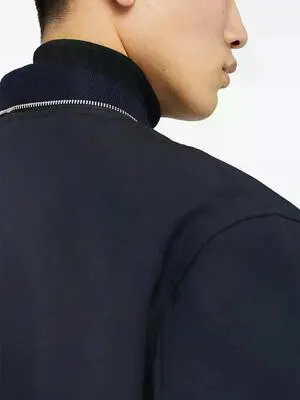 JIL SANDER Zip-embellished Wool Bomber Jacket