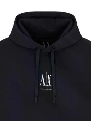 Armani Exchange Logo-detail Hoodie - Blue