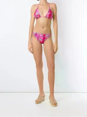 AMIR SLAMA Floral-print Bikini Set - Pink