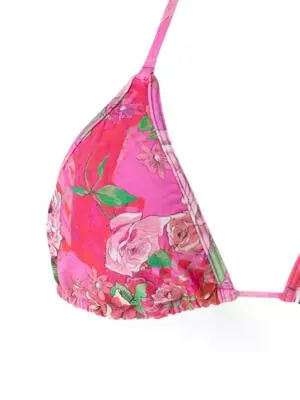 AMIR SLAMA Floral-print Bikini Set - Pink