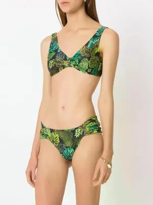 AMIR SLAMA Tropical Print Two-piece Bikini