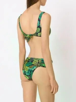 AMIR SLAMA Tropical Print Two-piece Bikini