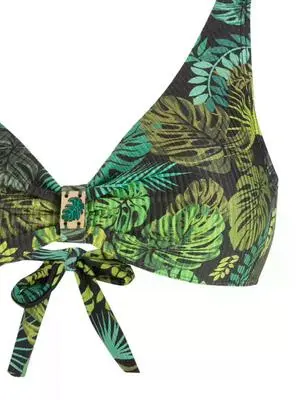 AMIR SLAMA Tropical Print Two-piece Bikini