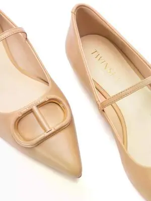 TWINSET Logo-plaque Ballet Flats