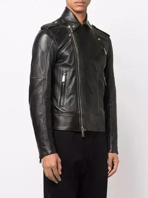 Dsquared2 Leather Biker Jacket