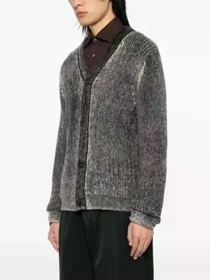 Paul Smith Acid-washed Printed-effect Cardigan