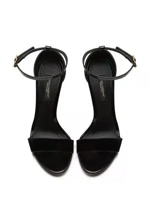 Dolce & Gabbana Baroque Dg 105mm Leather Sandals