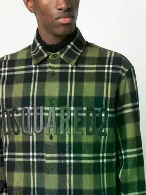 Dsquared2 Plaid-print Flannel Shirt