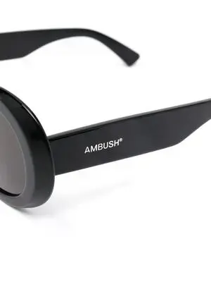 AMBUSH Oval-frame Sunglasses - Black