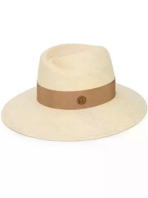 MAISON MICHEL Virginie Straw Fedora - Neutrals