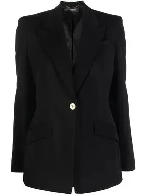 Versace Notched Lapel Blazers For Women
