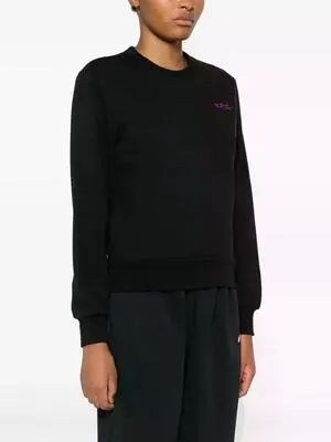 A.p.c. Flocked-logo Sweatshirt