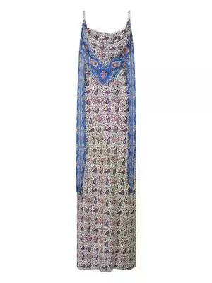 Rabanne Paisley-print Maxi Dress - Neutrals