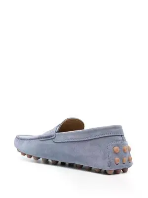 TOD'S Gommino Suede Driving Loafers - Blue