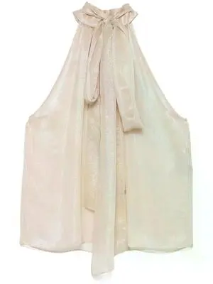 TOM FORD Pussy-bow Collar Sleeveless Blouse