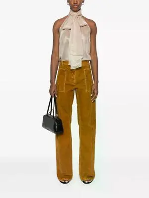 TOM FORD Pussy-bow Collar Sleeveless Blouse