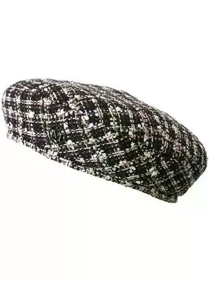 MAISON MICHEL Billy Tweed Beret - Black