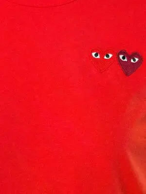 Play Comme Des Garcon Embroidered Heart T-shirt