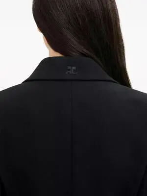 COURREGES Hyperbole Heritage Logo-appliqué Coat