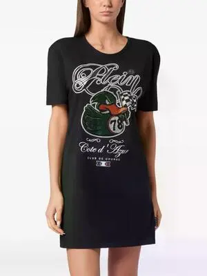 Philipp Plein Logo-print Mini Dress