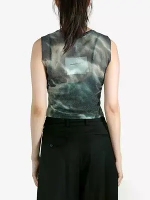 Alexander Wang Sheer Cropped Top