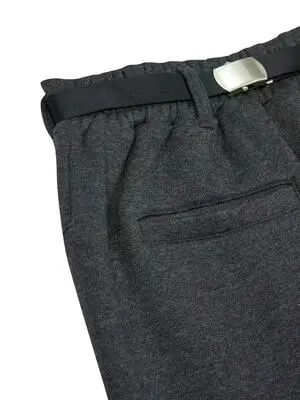 STUDIO TOMBOY Belted French-terry Trousers
