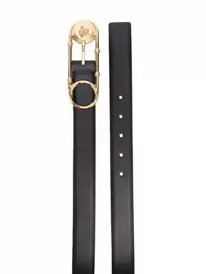 Versace Safety Pin Leather Belt