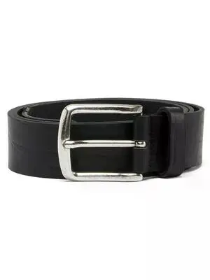 DIESEL® B-line Leather Belt - Black