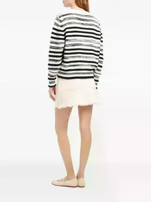 BARRIE Striped Crew Neck Sweater