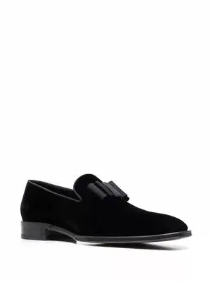 Dsquared2 Velvet Loafers With Bow Detailing