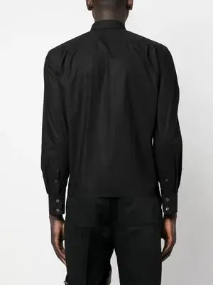 Raf Simons Logo-patch Long-sleeve Cotton Shirt