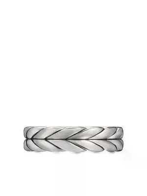 David Yurman Sterling Chevron Band Ring