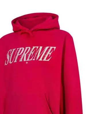 Supreme Crossover Logo-print Hoodie - Red