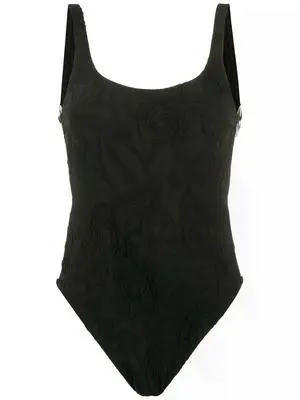 AMIR SLAMA Jacquard One-piece Swimsuit - Multicolour