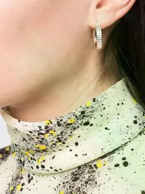 WOUTERS & HENDRIX Chain-texture Hoop Earrings